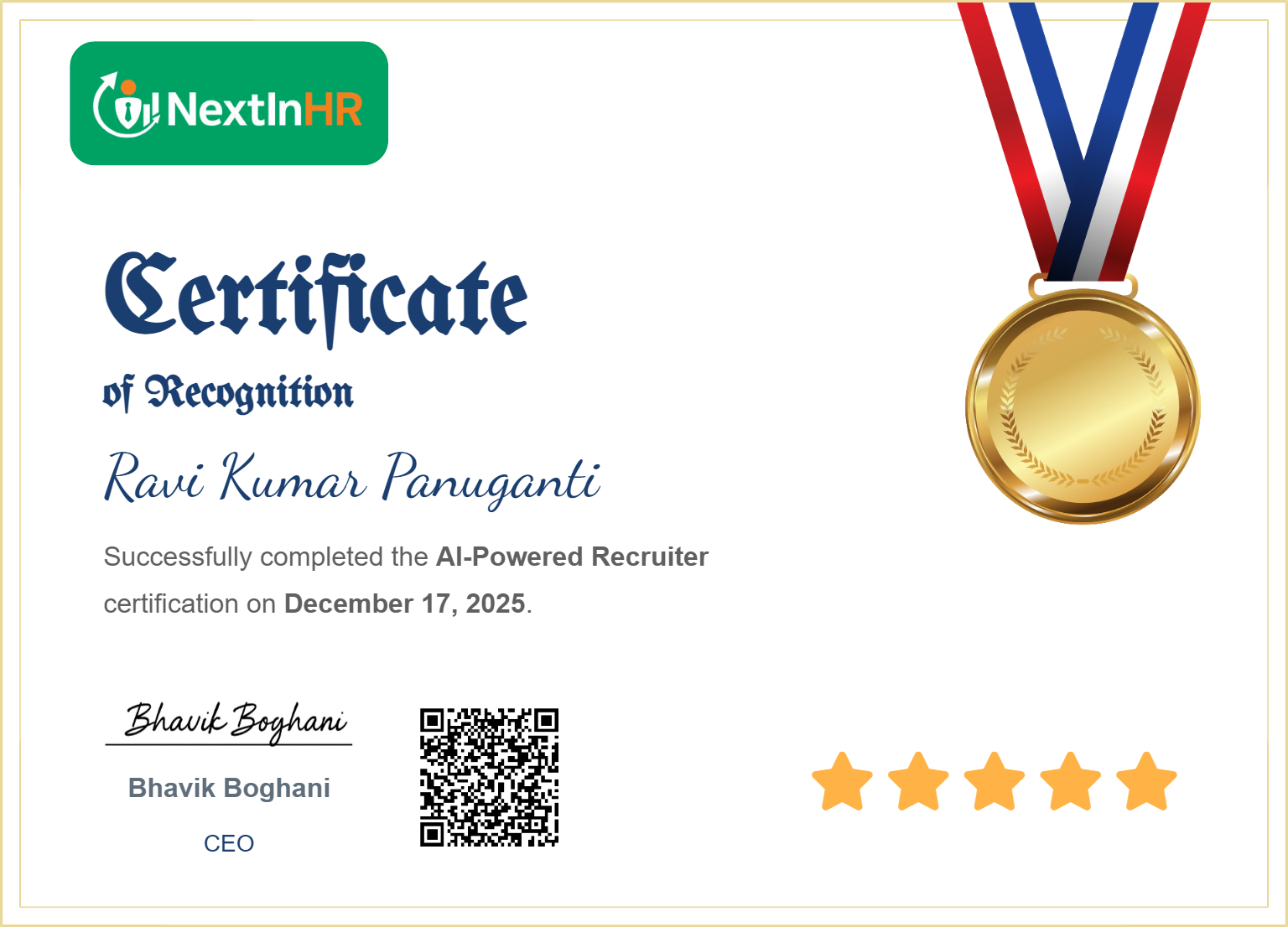 AI-Powered Recruiter Certification | NextInHR